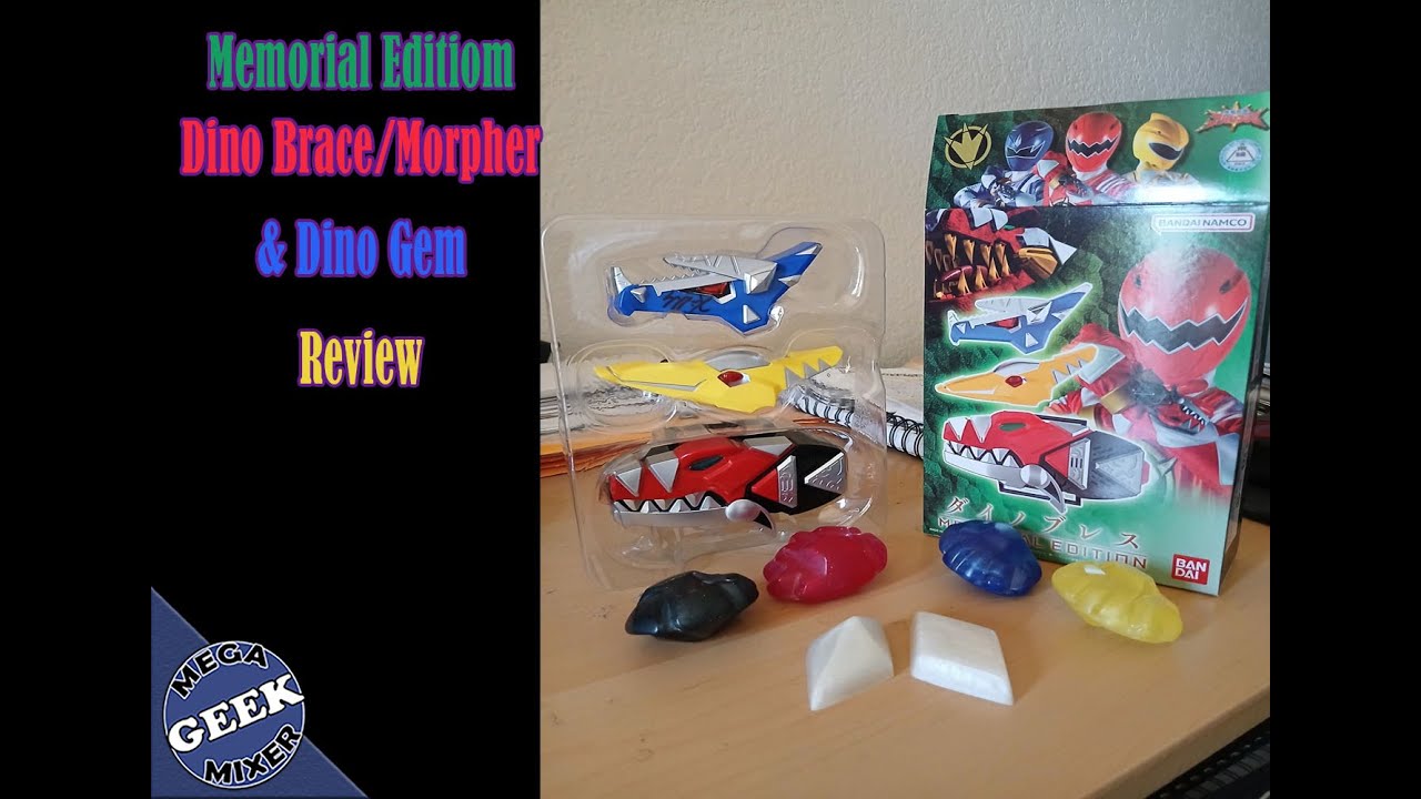 (Abaranger/Dino Thunder) Memorial Edition Dino Brace & Dino Gem Review ...