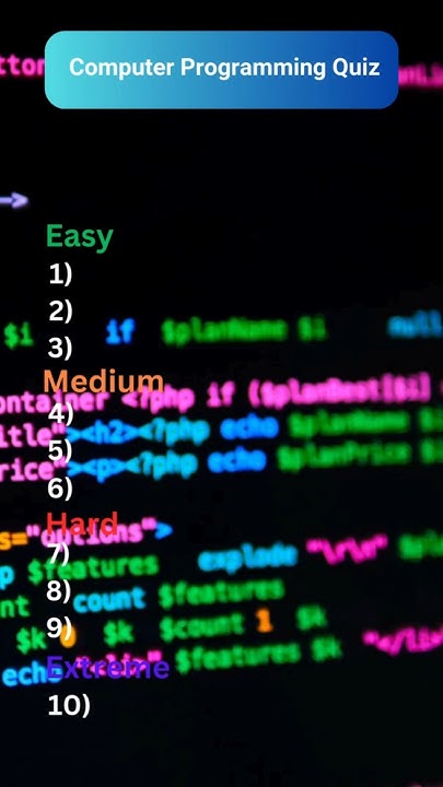 Computer Programming ~ ~ #funfacts #quizgames #trivia - YouTube