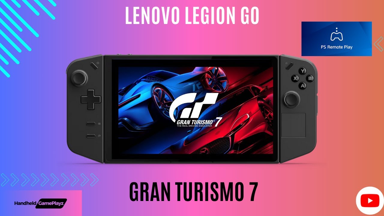 Legion Go PS5 Remote Play via Chiaki4Deck Gran Turismo 7 9W 1200p - YouTube