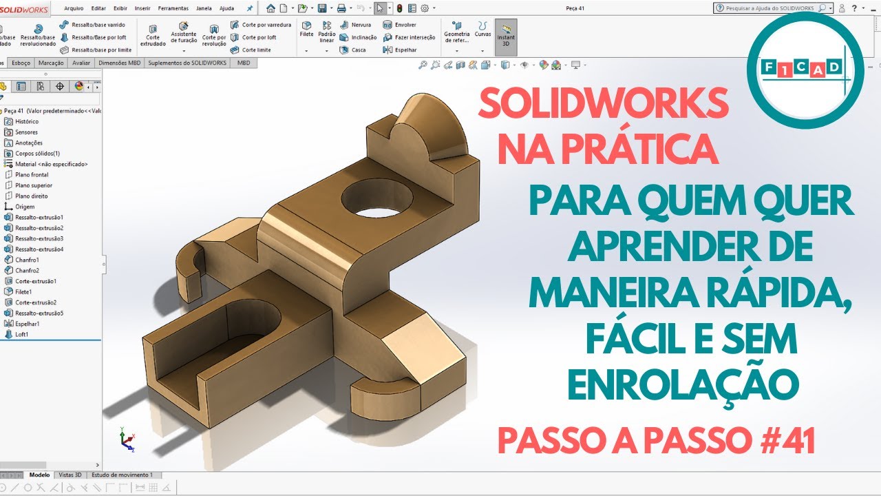 Solidworks na Prática | Curso grátis para aprender de forma rápida ...