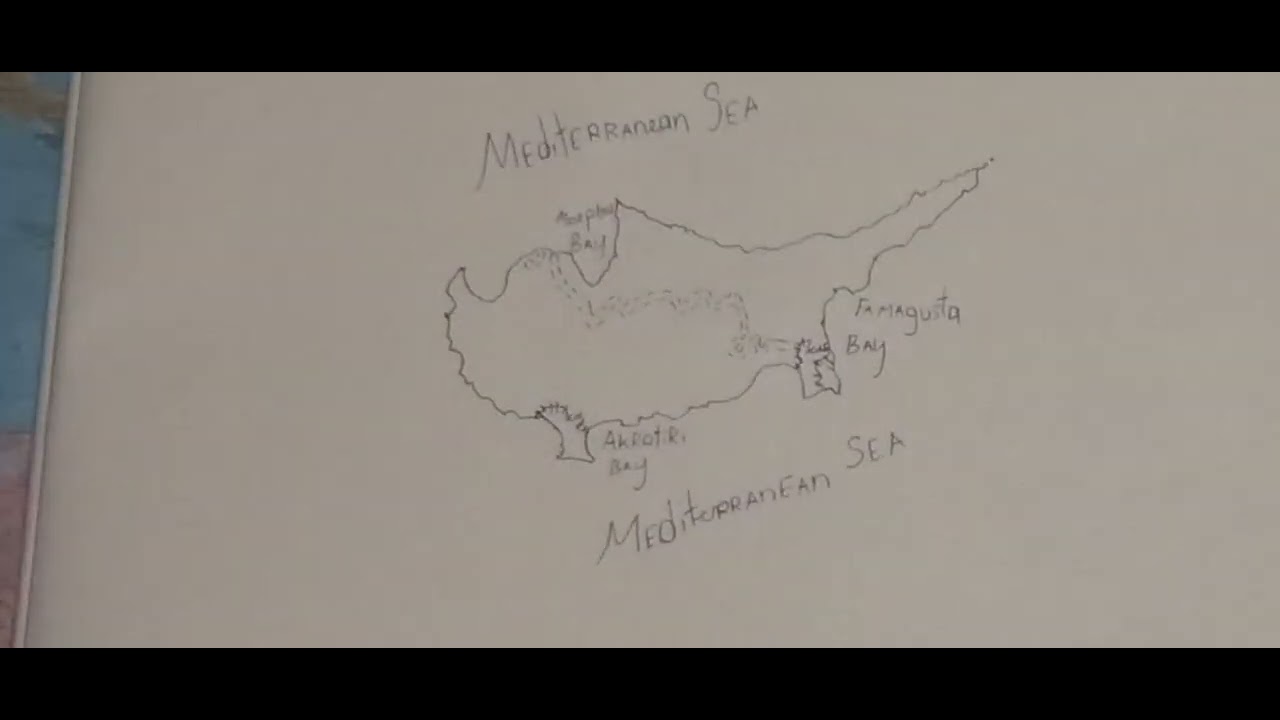 How to draw a map of Cyprus? #map #drawing #geography #nicosiacyprus # ...