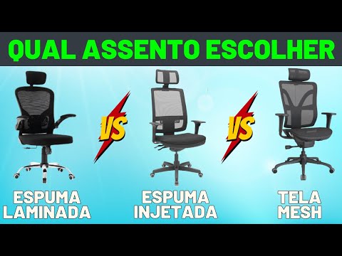 Cadeira com Assento em Espuma Laminada, Injetada ou Tela Mesh? DU300, BRIZZA e DARIX