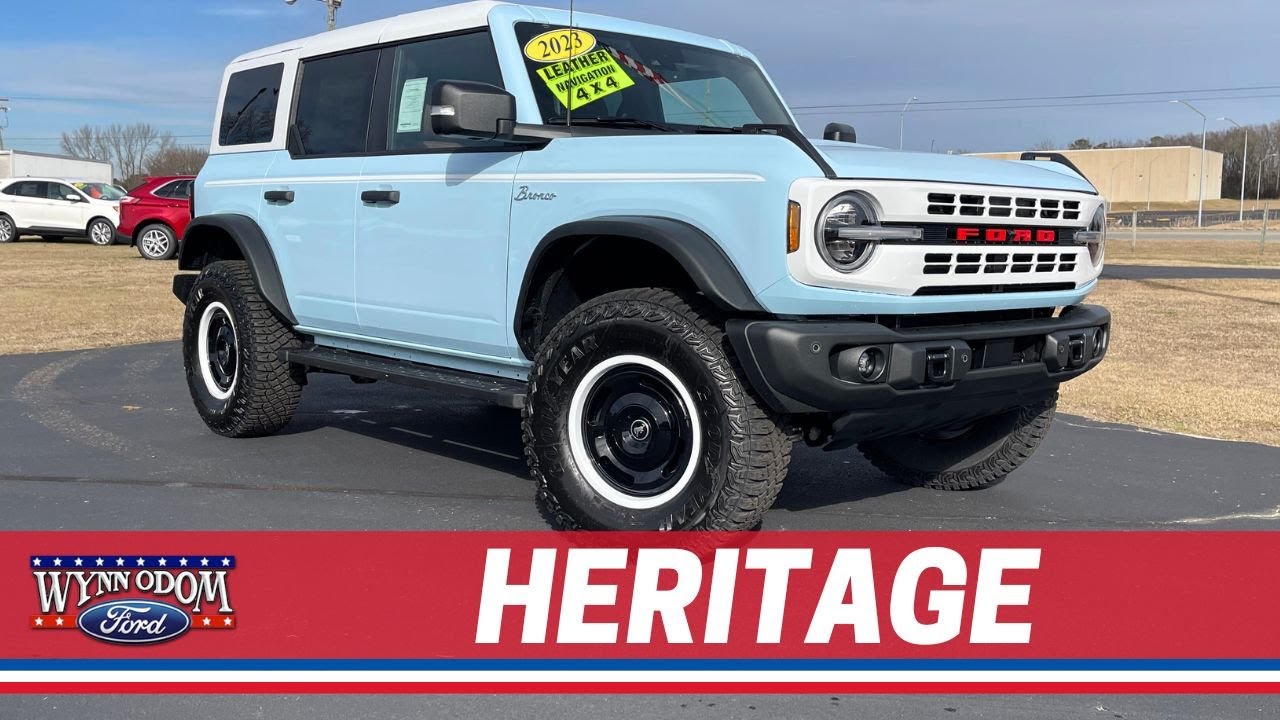 🔥 NEW 2023 Ford Bronco Heritage Limited Robin's Egg Blue | Wynn Odom ...