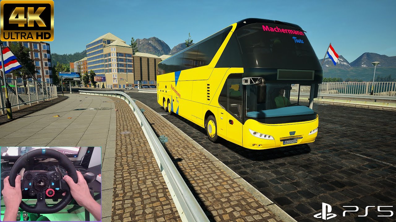 Fernbus Simulator PS5 | Scenic Mountain Drive & Curvy Roads ( G29 ...