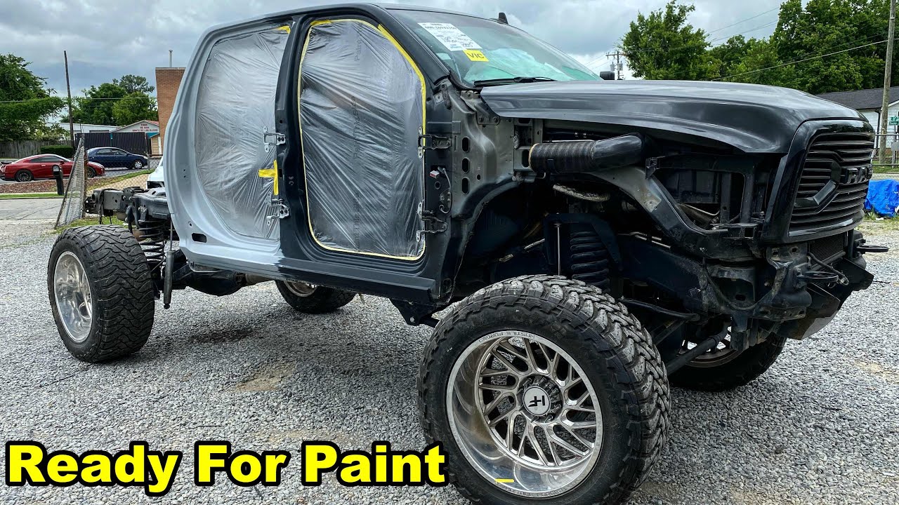 Rebuilding my Destroyed Ram Part 4 Dashboard Swap - YouTube