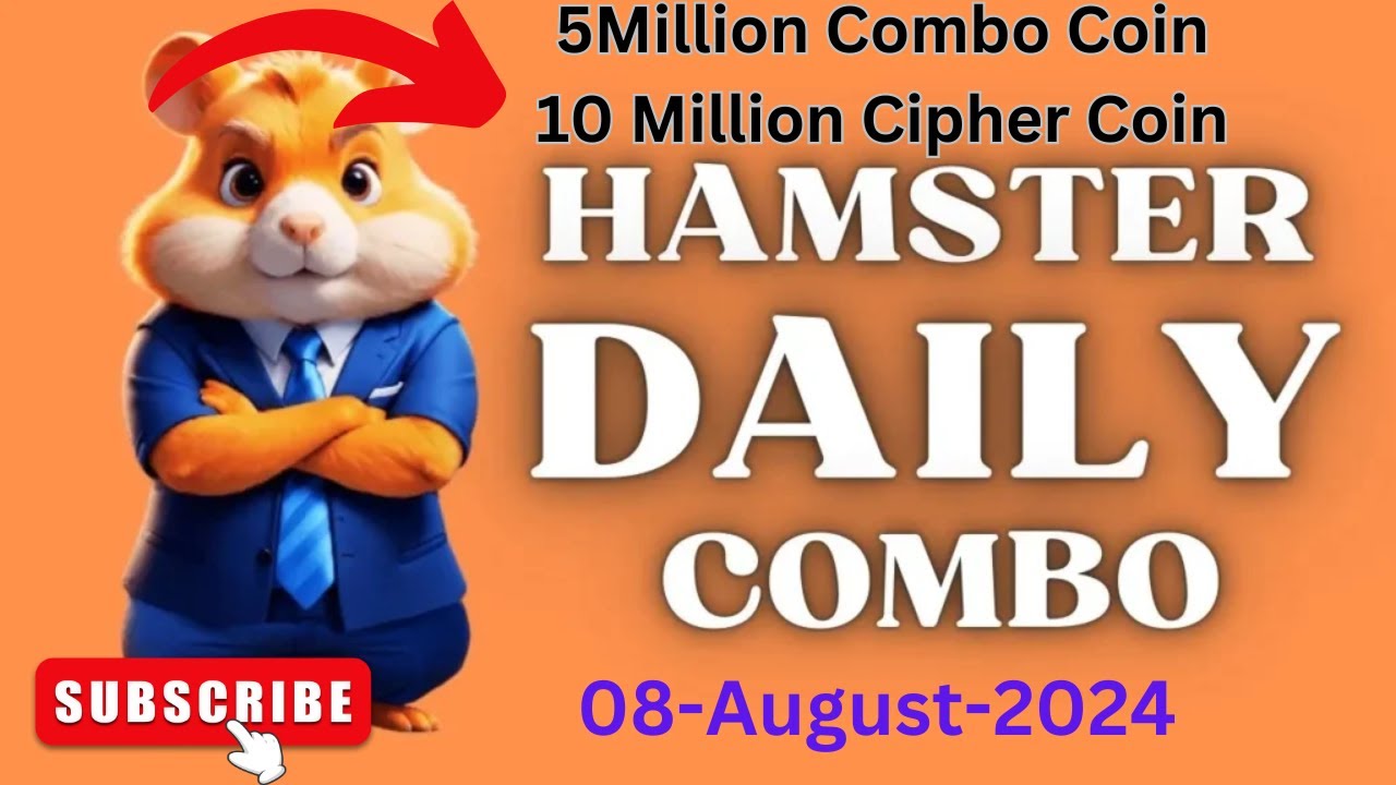 Daily Combo Hamster Kombat 8 August | Daily Hamster Cipher 8 August ...