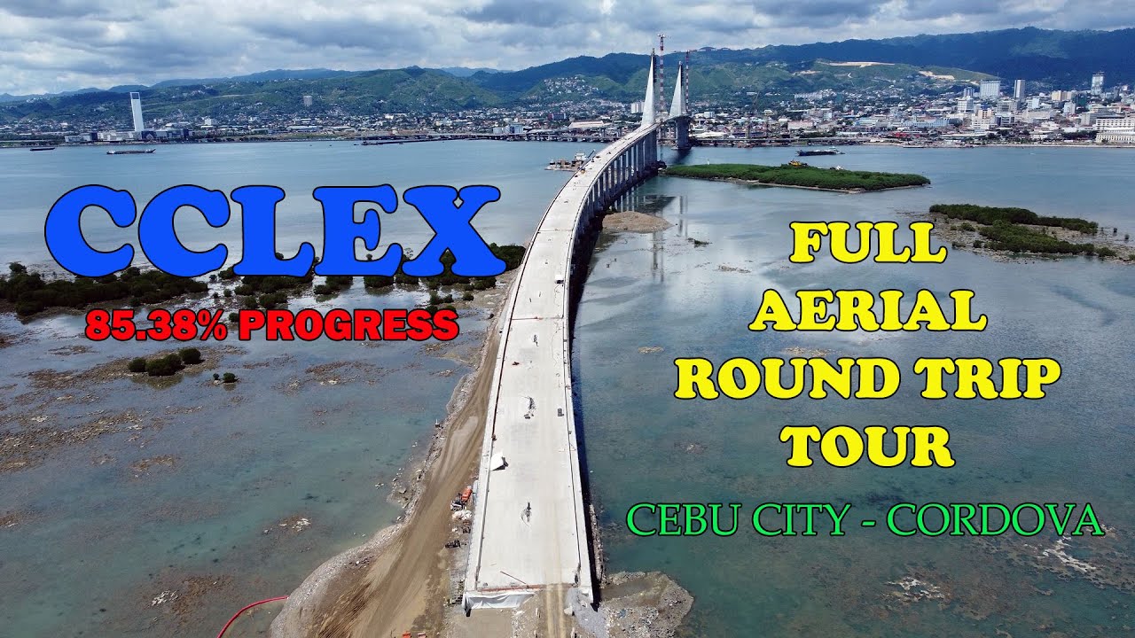CCLEX Aerial Round Trip Tour | Cebu City to Cordova Side | 4K Mini Film ...