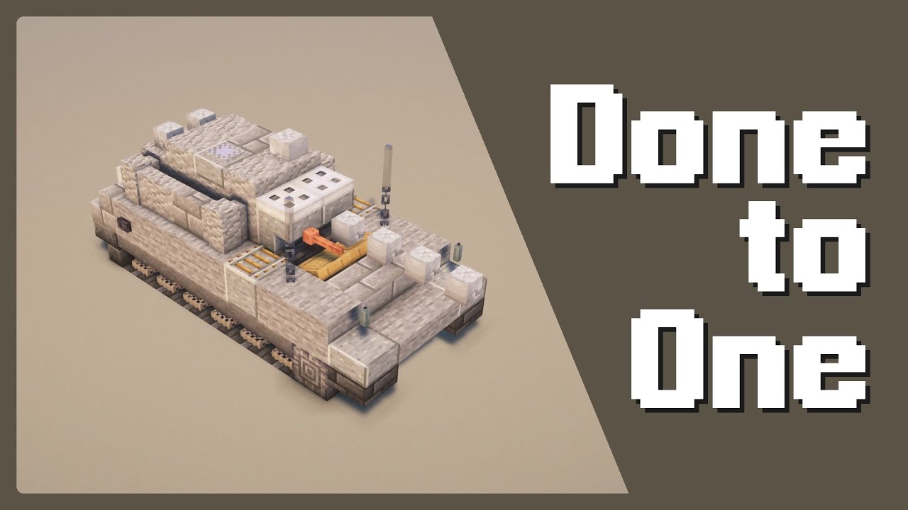 Minecraft Maus Tank Tutorial - [Done to One Series] - YouTube