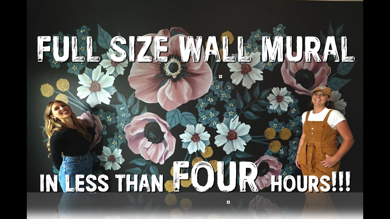 The easiest full size wall mural!! - YouTube