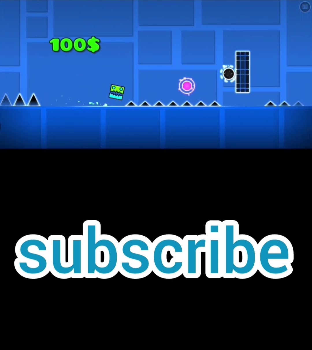 1000000$ spike jump challenge in geometry dash #shorts - YouTube