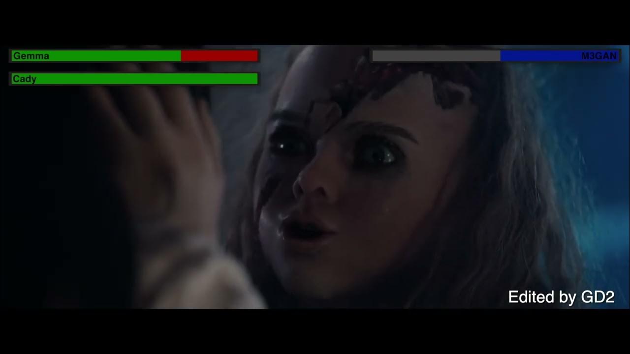 M3GAN Final Battle with healthbars (2/2) - YouTube