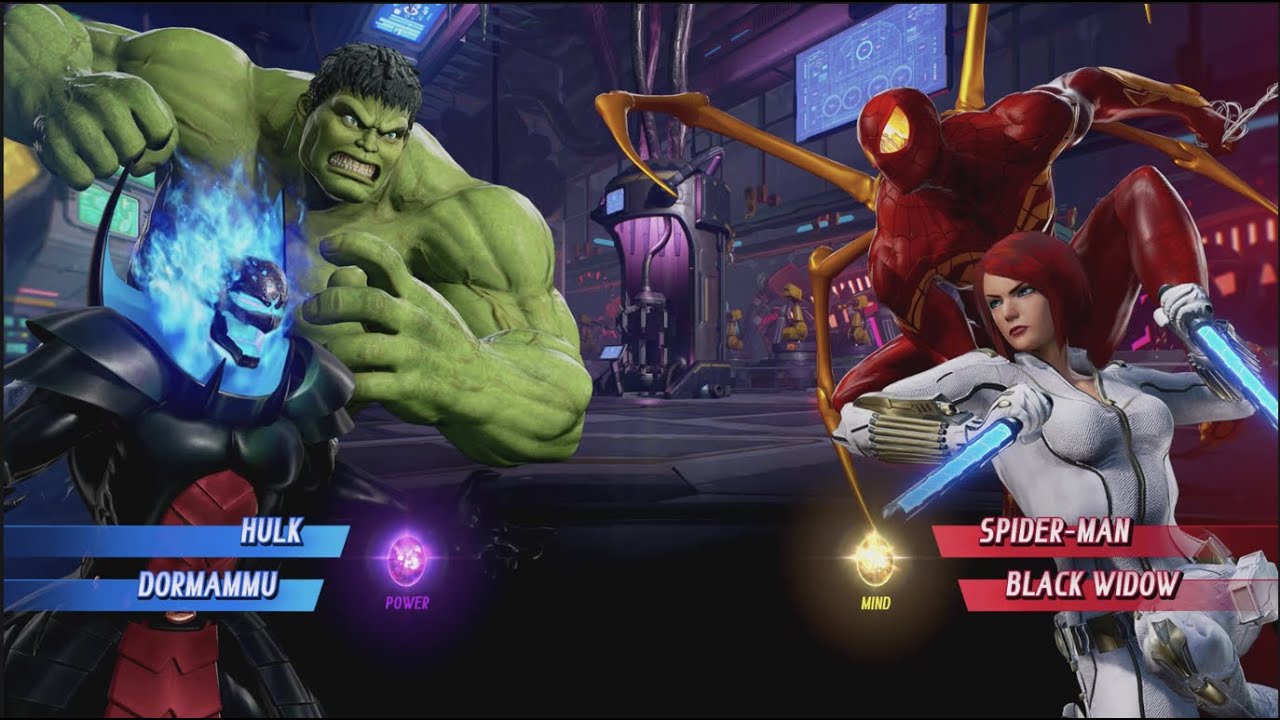 Hulk and Dormammu vs Black Widow and Iron Spider-man - MARVEL VS ...