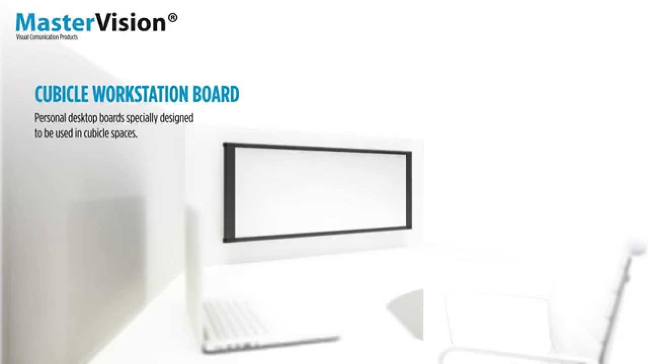MasterVision Magnetic Gold Ultra Dry Erase Cubicle Boards - YouTube