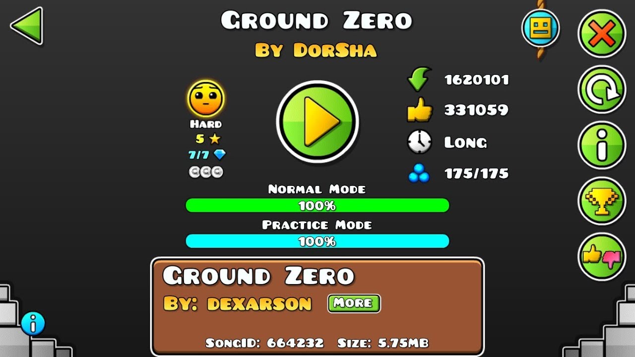 Geometry dash [Ground Zero] - YouTube