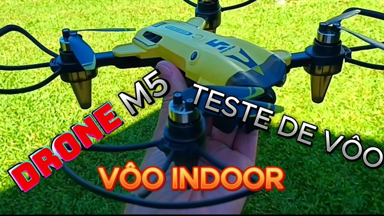 TESTE DE VÔO DRONE M5 MONSTER ,MELHOR DRONE PARA COMEÇAR. MODO INDOOR ...