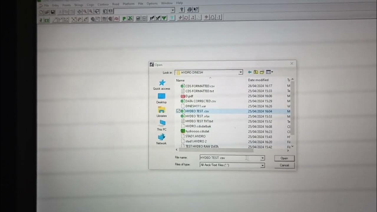 PROCESSING EXCEL FILE FORMAT TO CDS FOR DWG FILE - YouTube