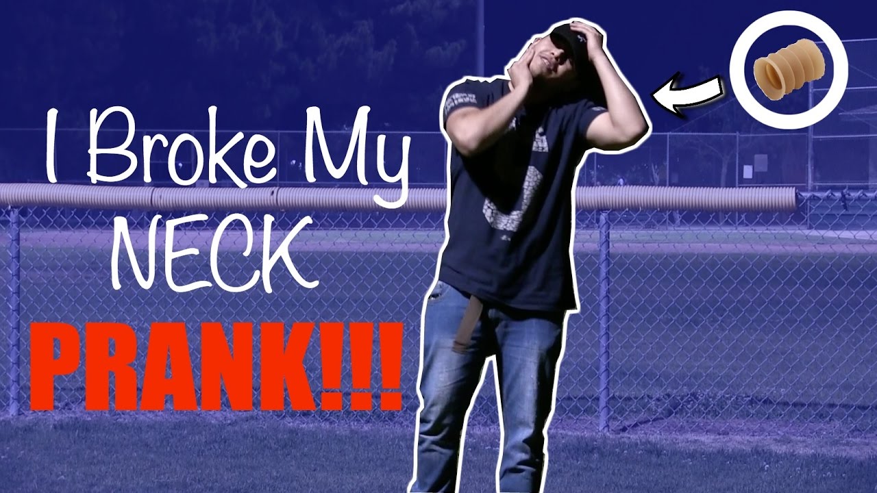 Broken Neck PRANK!! (We got kicked out) - YouTube
