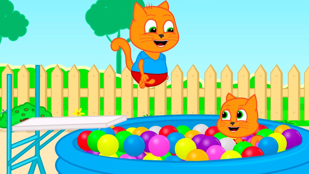 Família de Gatos - Pulando Em Bolas Desenho Infantil em Português - YouTube