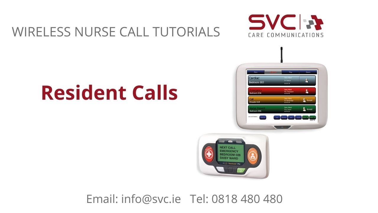 Nurse Call Bell System | Activating A Resident Call - YouTube