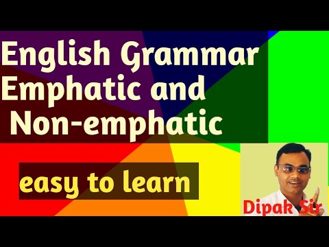 Emphatic//Non-emphatic//English Grammar - YouTube