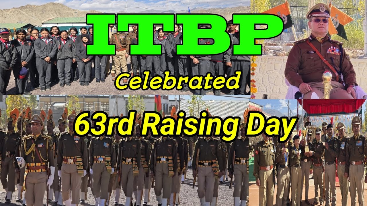 ITBP Celebrated 63rd Raising Day 🎊🎊🎉🎉 #ITBP #KAPIL #RAISING DAY - YouTube