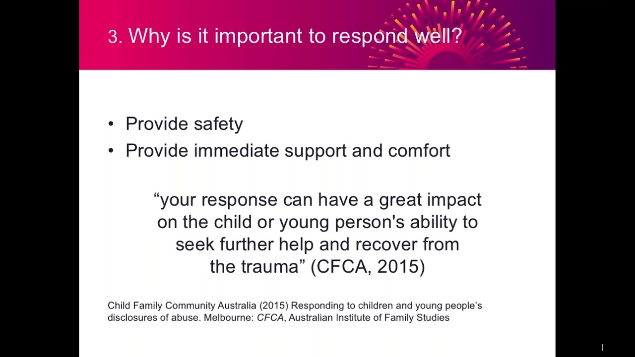 CFCA Webinar – Responding to disclosures of child abuse and neglect ...
