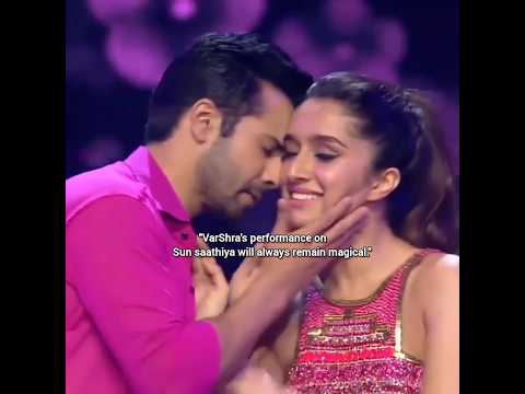 Varun Dhawan and Shraddha Kapoor dance performance on Sun Saathiya in star screen awards #varshra