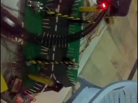 Automatic railway gate system - YouTube
