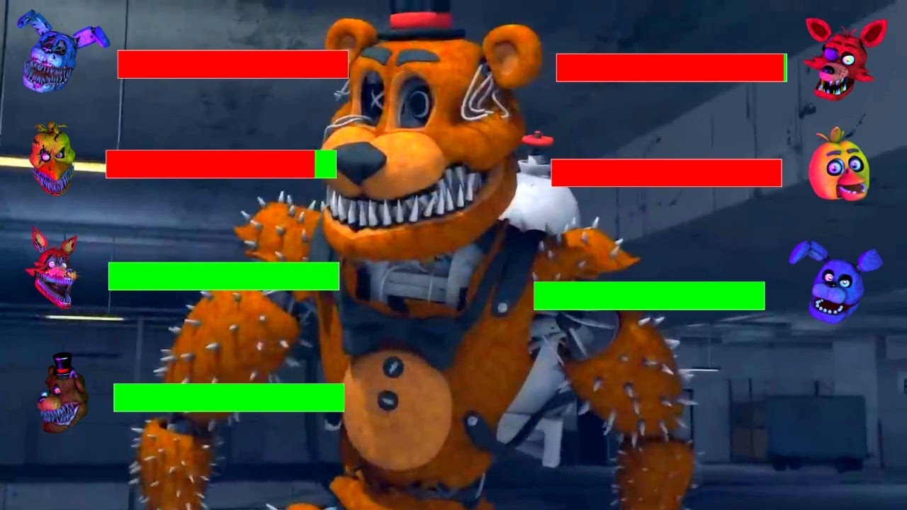 [SFM FNaF] Stylized vs Slasher WITH Healthbars - YouTube