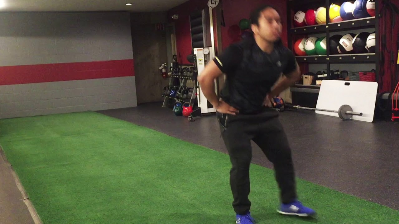 Broad Jump with Hands on Hips, Continuous - YouTube