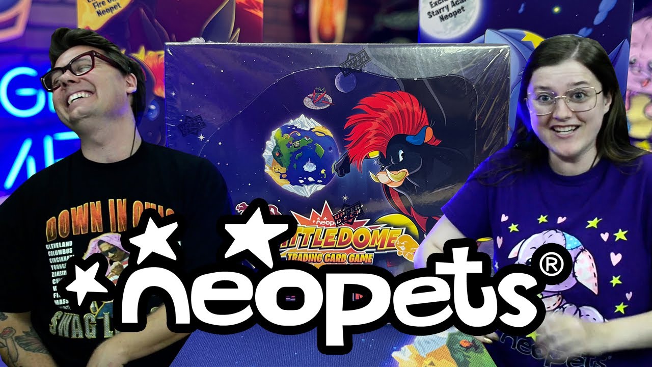 Neopets Battledome TCG learn to play, gameplay & box opening - YouTube