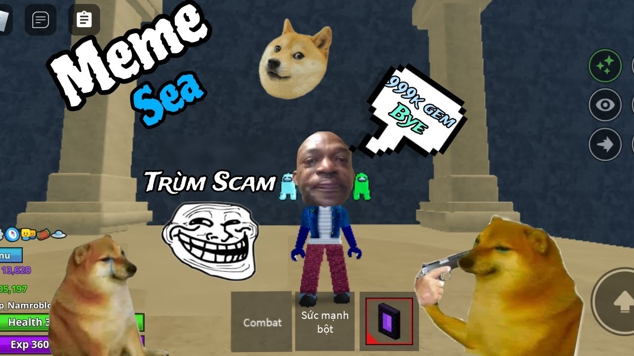 Meme sea sử dụng 30.000k Gem ramdum Haki màu và cái kết gặp ngay ông ...