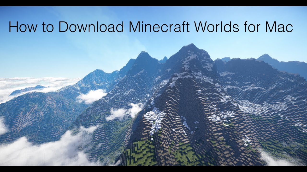 How to Download Worlds for Minecraft Mac (FAST) (EASY) - YouTube