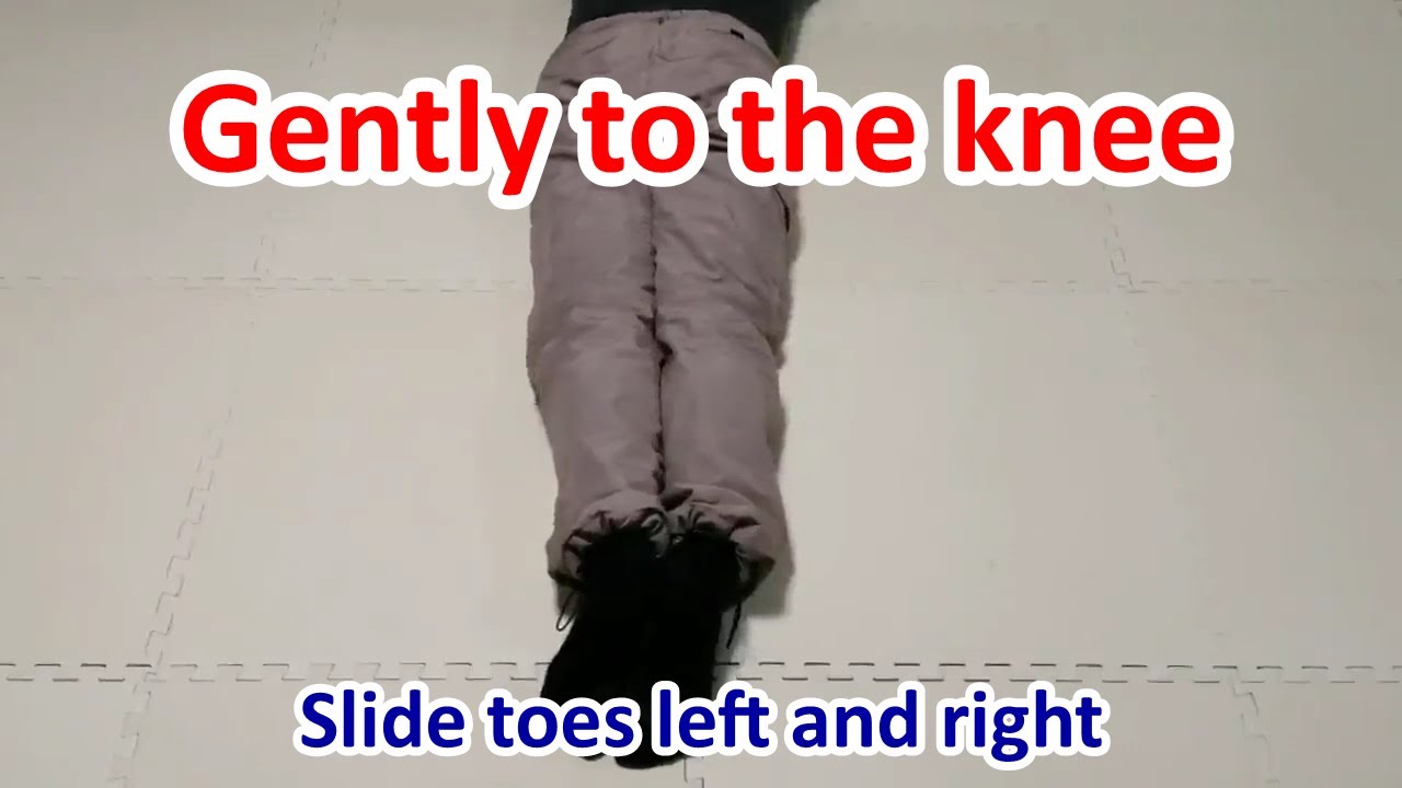 Slide toes left and right - YouTube