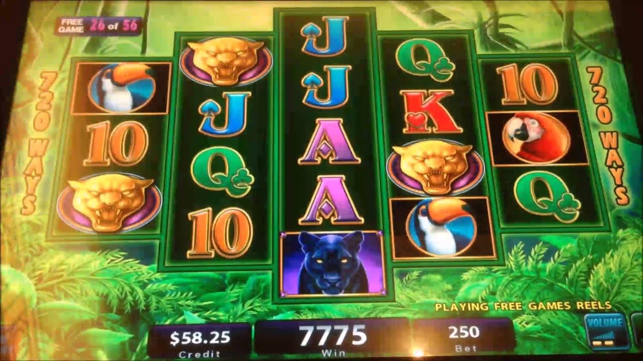 ★Prowling Panther Slot machine★☆ 56 Free games vs 8 Free games ☆BIG WIN ...