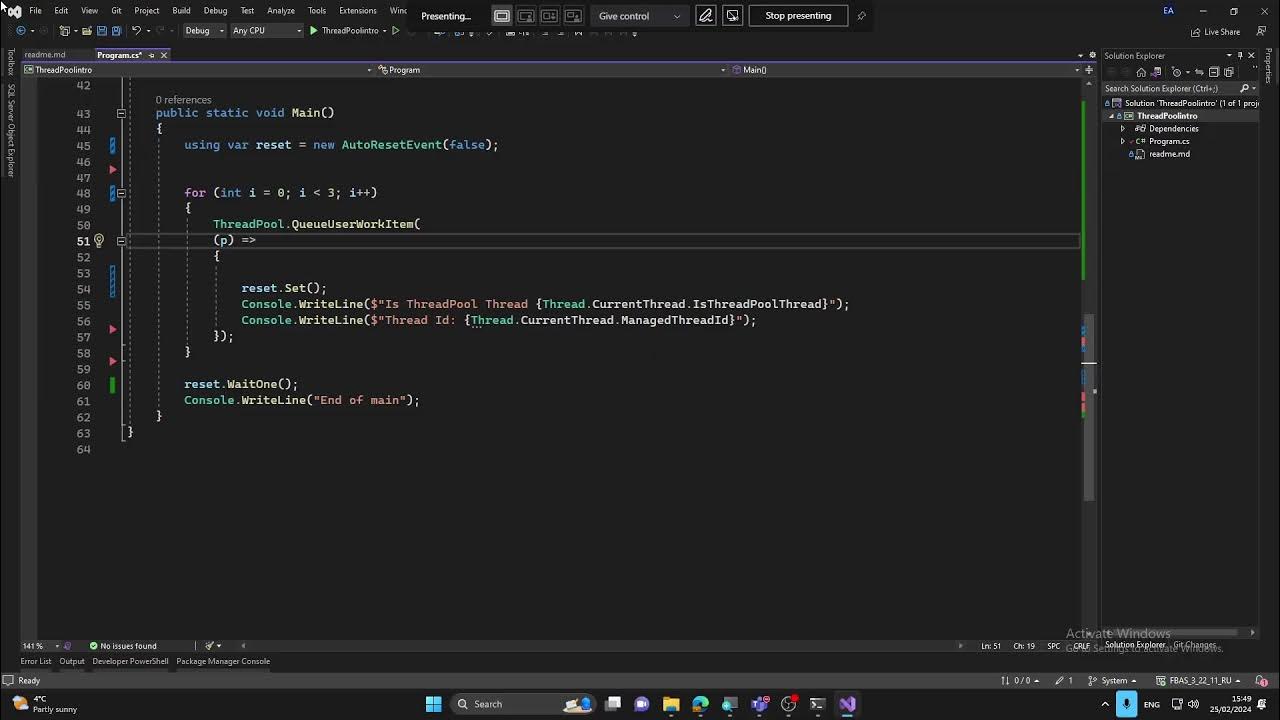 ThreadPool lesson - YouTube