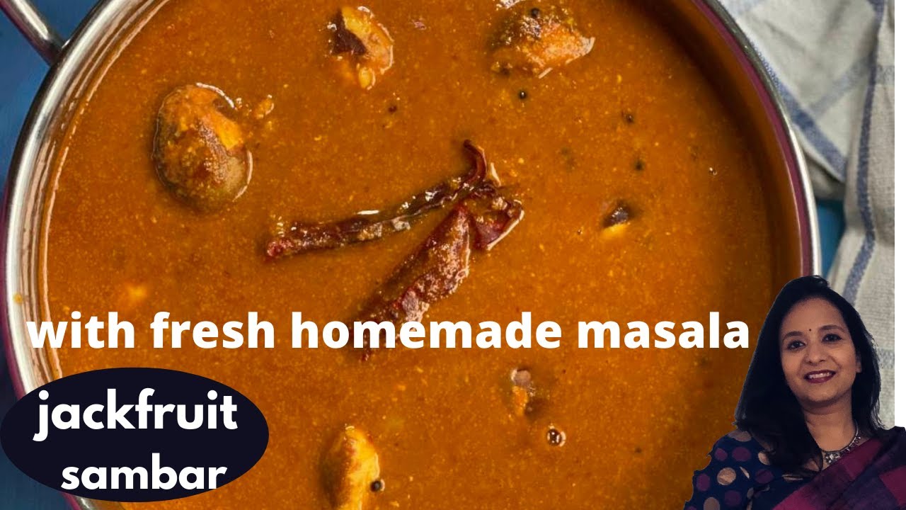 sambar recipe | How to make south indian sambar using jackfruit seeds ...