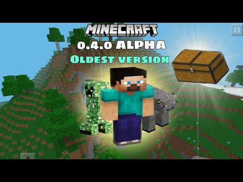 Oldest Minecraft version 😱 | Minecraft 0.4.0 alpha | This is very ...