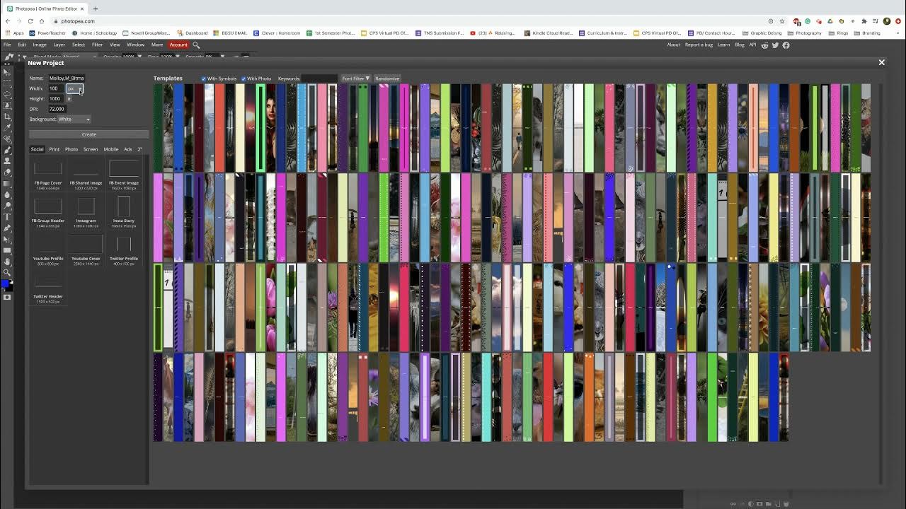 Bitmap Icon: Step 1 Setting up your document (Photopea) - YouTube