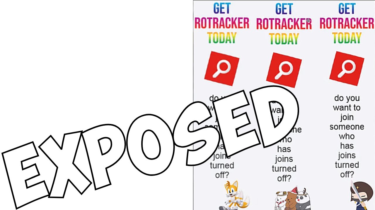 the roblox rotracker hack exposed - YouTube