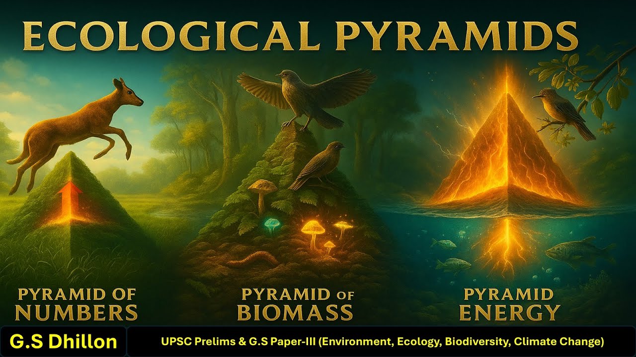 E7 - Ecological Pyramids | Pyramid of Numbers, Biomass & Energy | UPSC ...