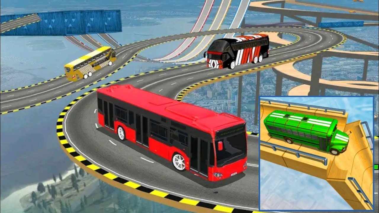 Extreme Bus Stunts | Racing and Stunt Speed Bus - YouTube