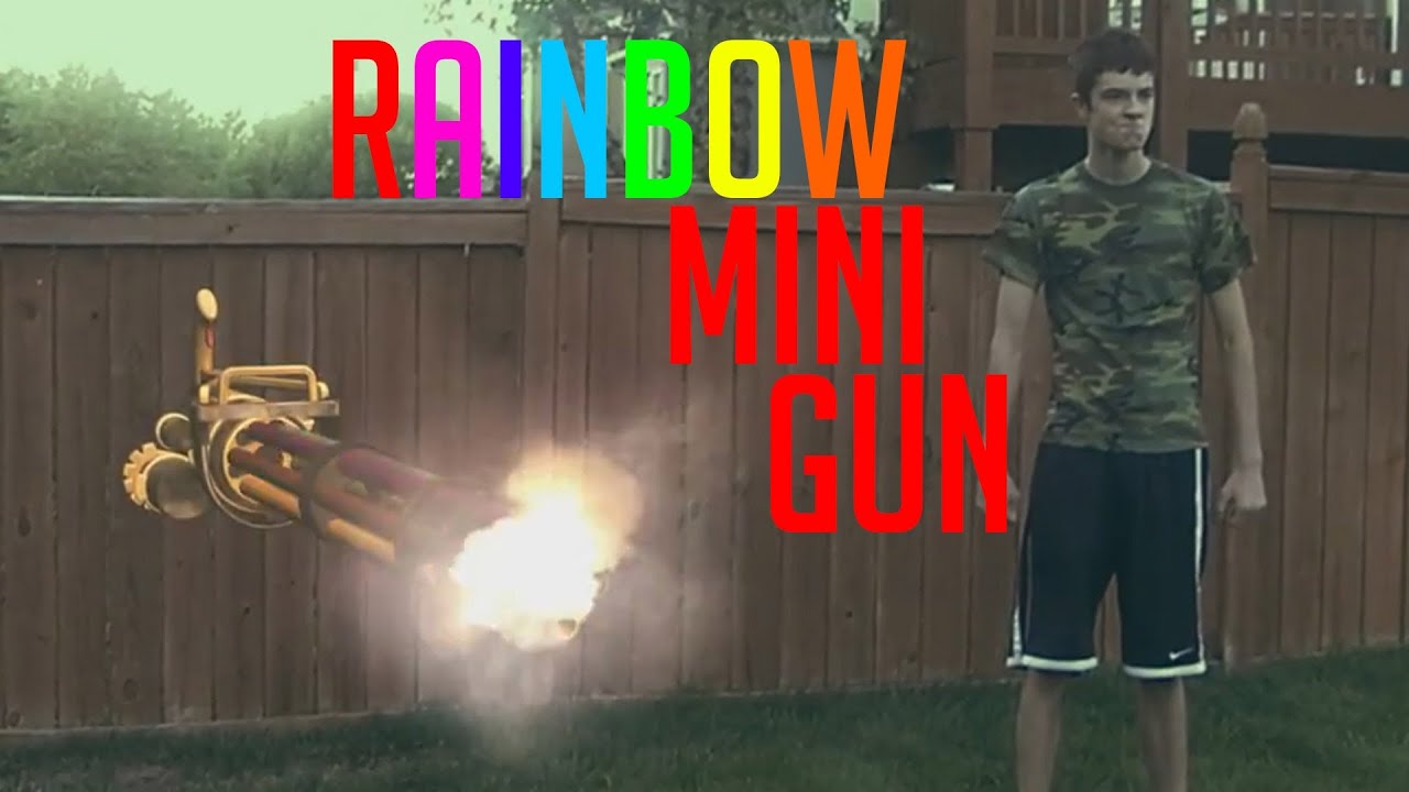 Rainbow Minigun - YouTube