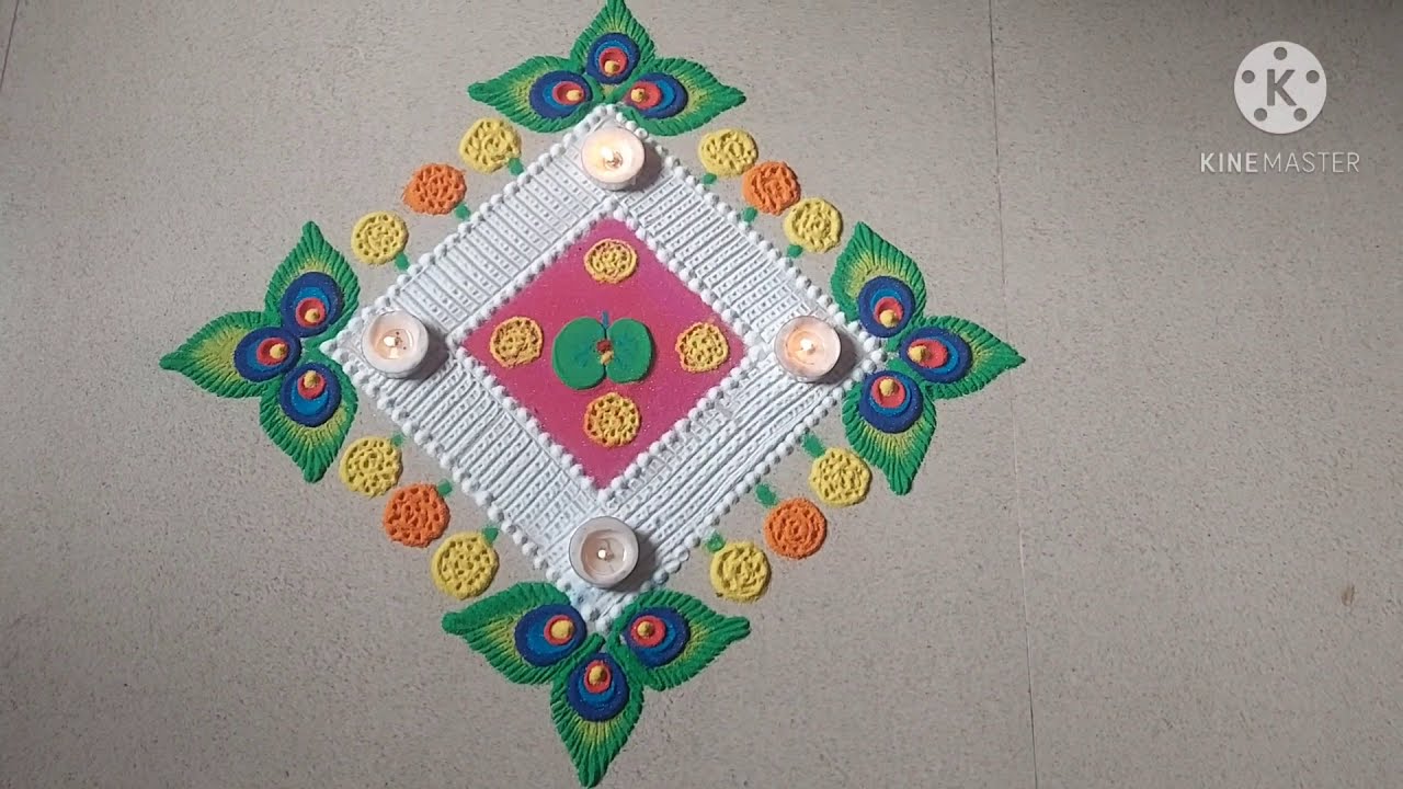 Dussehra special rangoli design | Vijayadashmi special rangoli |rangoli ...