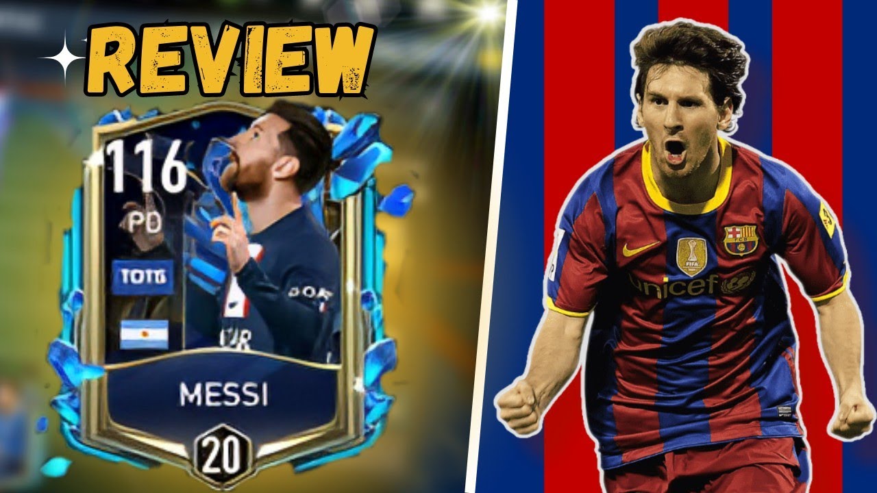 LIONEL MESSI 👽 REVIEW GAMEPLAY TOTS FIFA MOBILE 💥 - YouTube