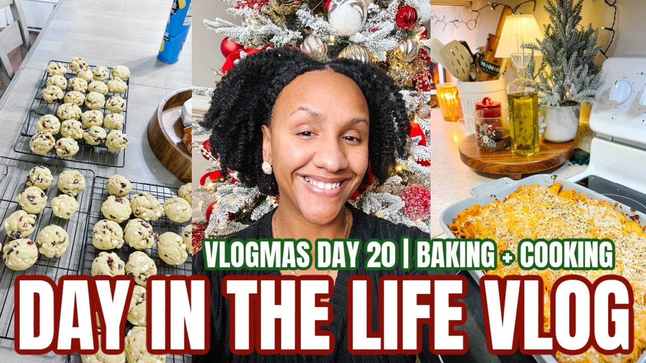DAY IN THE LIFE VLOG | VLOGMAS DAY 20 | BAKING CHRISTMAS COOKIES | COOK ...