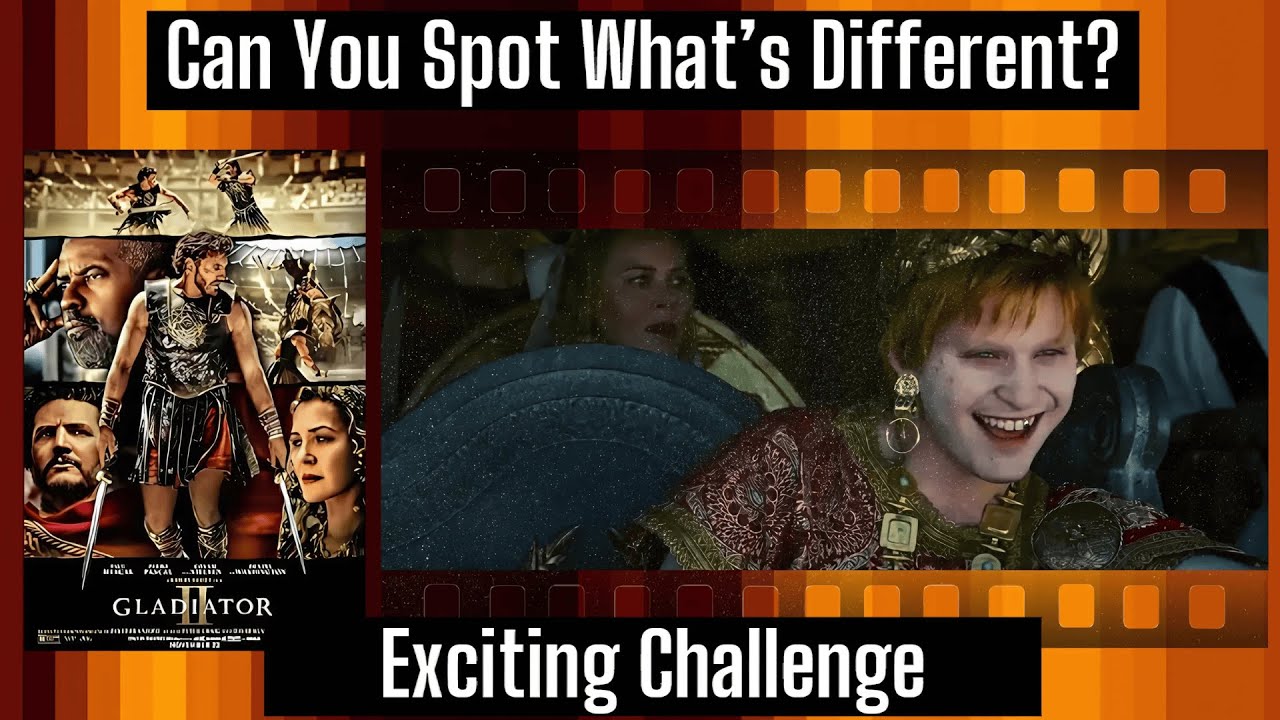 Can You Spot What’s Different? Quiz movie | Gladiator 2 (Paul Mescal ...