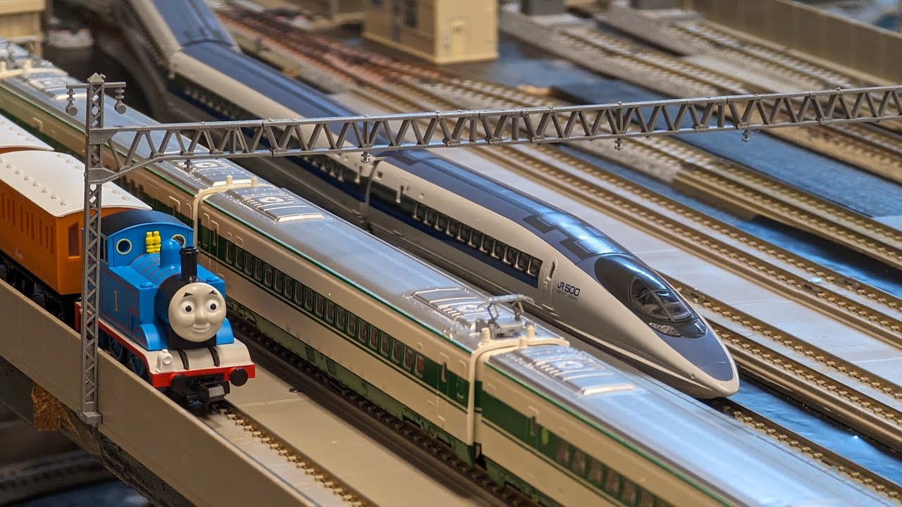 Stylish Japanese Shinkansen and train model trains - YouTube