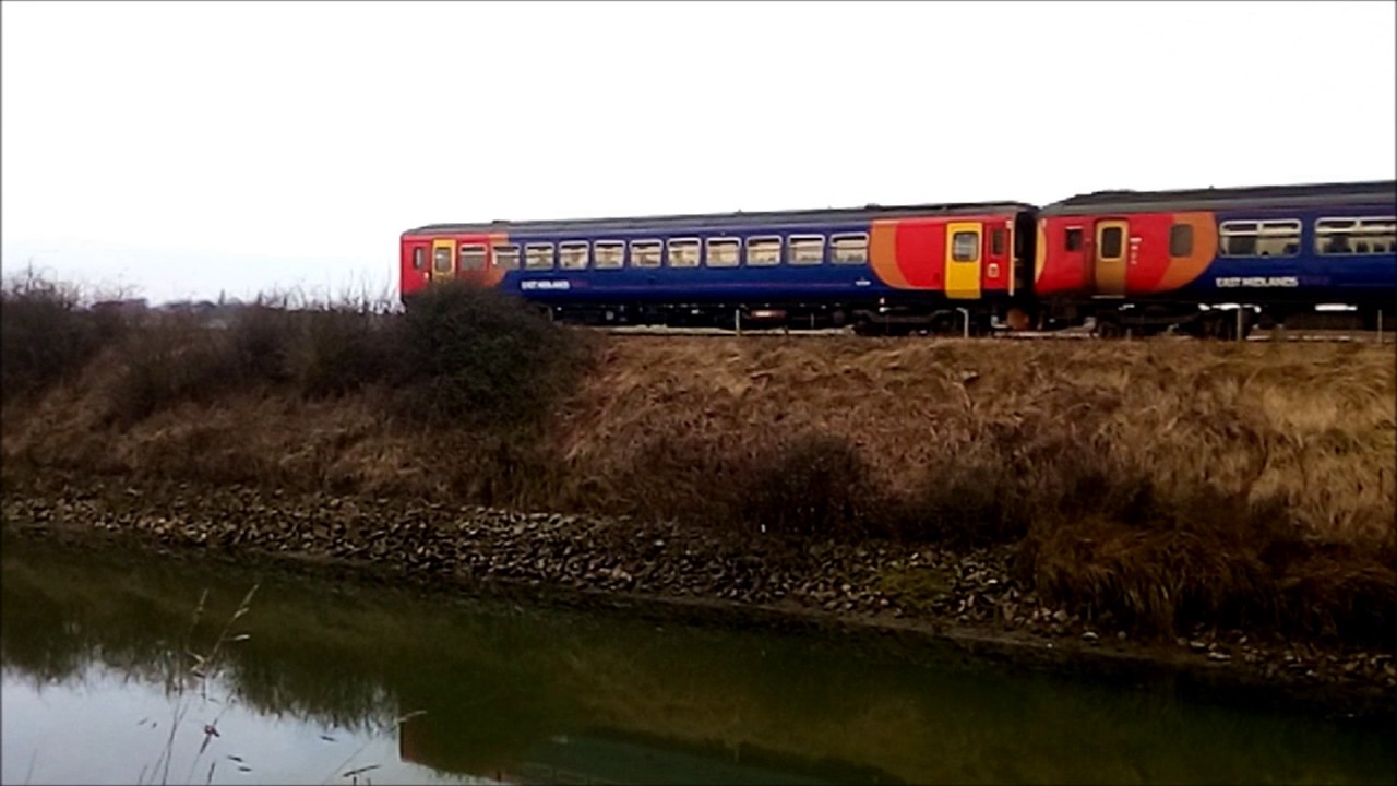 EMT 153/156 nr Swineshead Bridge 18/12/16 - YouTube