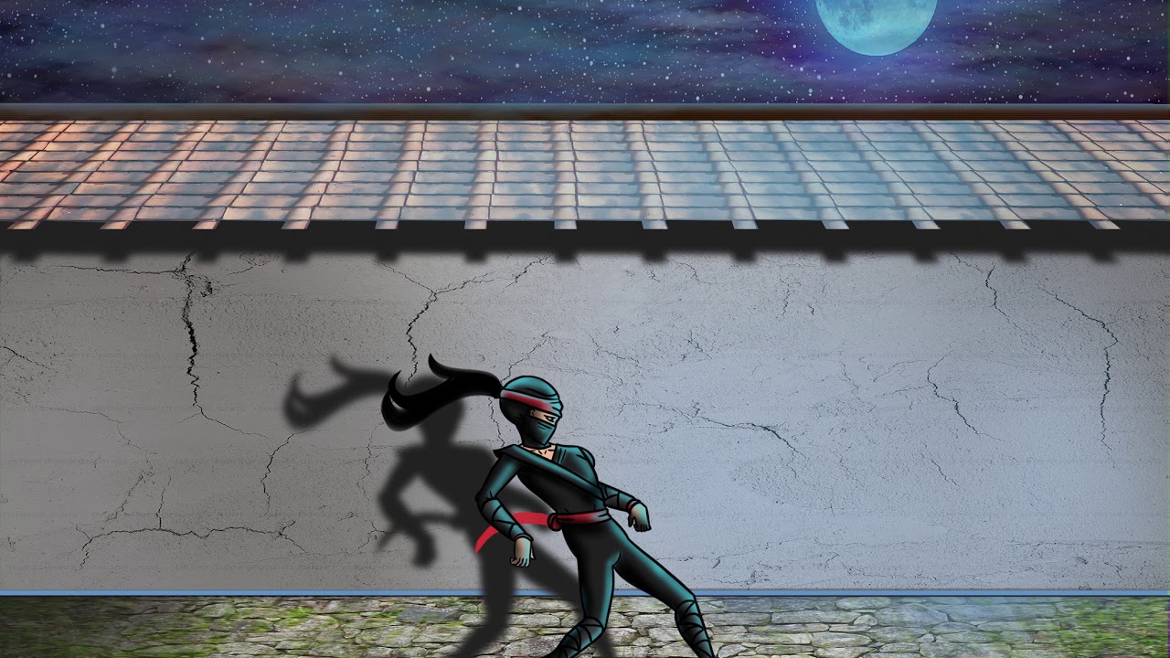 Ninja walk cycle old - YouTube